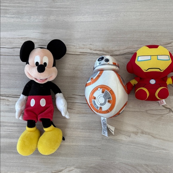 Disney | Toys | Disney Plush Trio Mickey Mouse Bb8 Iron Man | Poshmark